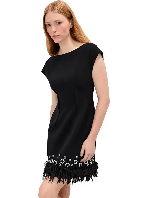 Proenza Schouler Grazziela Dress In Matte Double Crepe - Black
