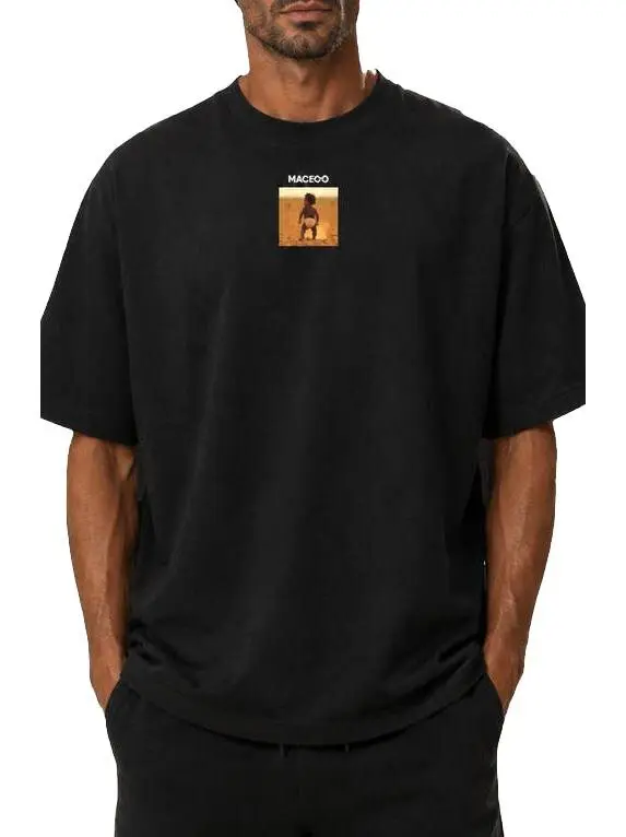 MACEOO Graphic T-shirt - Black