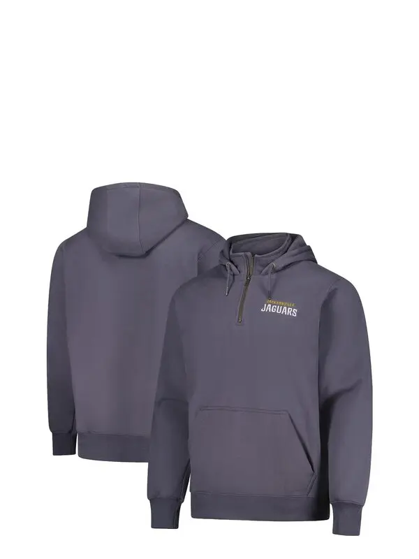 DUNBROOKE Jacksonville Jaguars Defender Quarter-zip Hoodie - Graphite