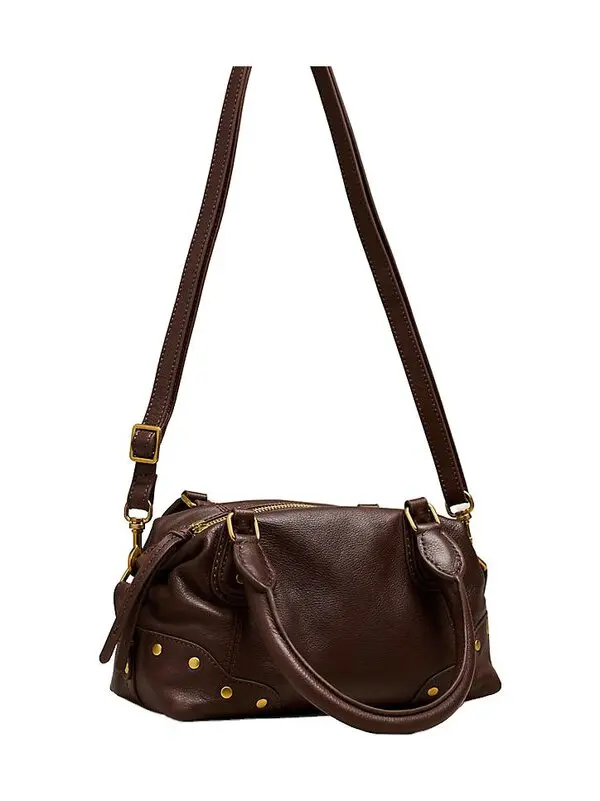 Anthropologie Ara Leather Mi Satchel - Chocolate