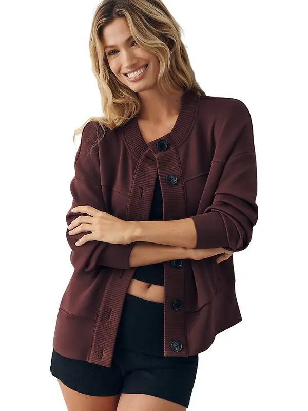 Varley Olwen Cardigan - Deep Red