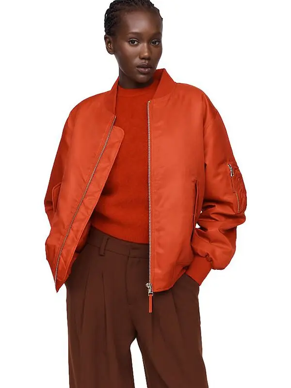 ANINE BING Leon Bomber Jacket - Red