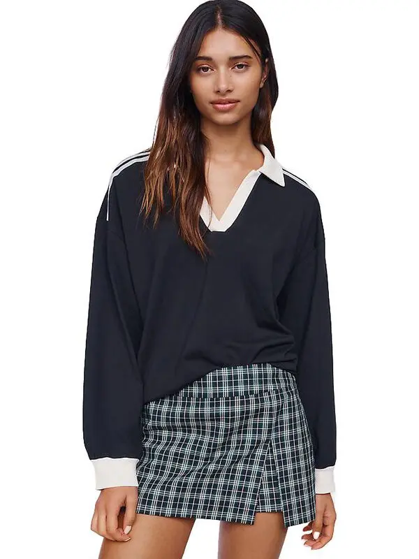 Chaser 100% Cotton Rug Sweatshirt - Black