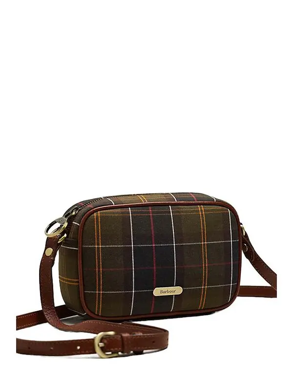 Barbour Daphne Mi Tartan Crossbody Bag - Green Pattern
