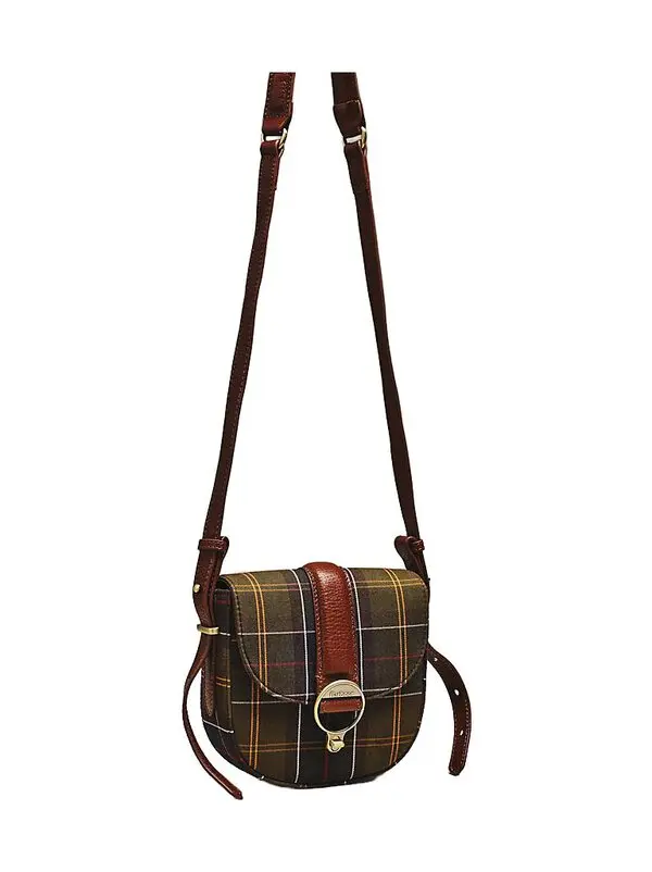 Barbour Elm Tartan Crossbody Bag - Green Pattern