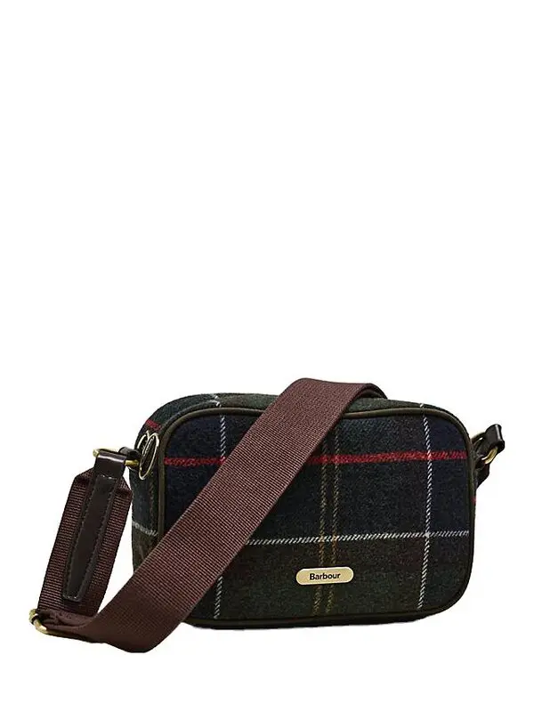 Barbour Cont Tartan Mi Crossbody Bag - Green Pattern