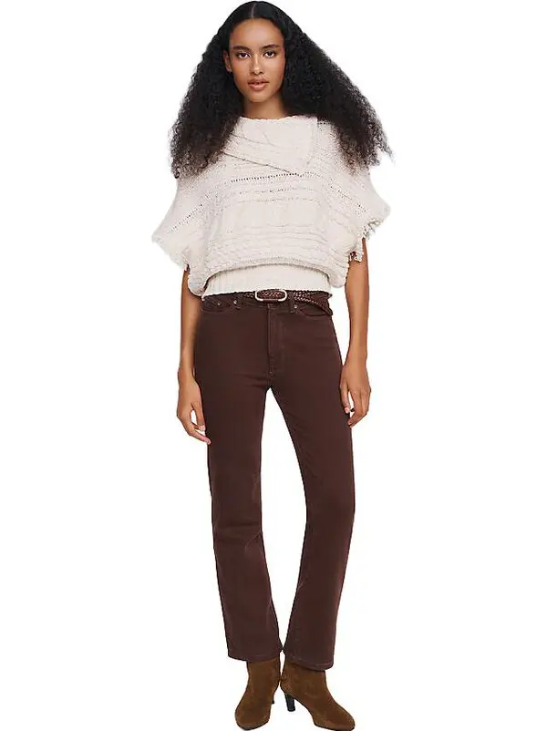 DL1961 Halle Straight Mid-rise Jeans - Brown