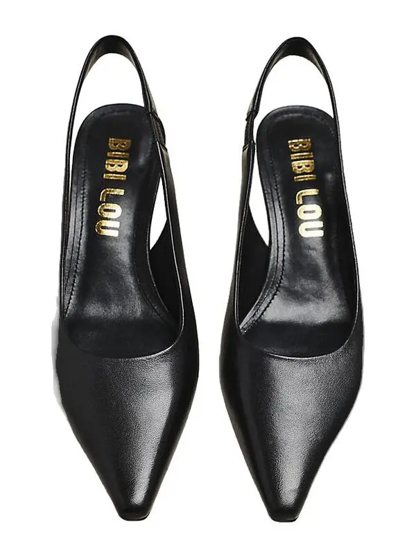 BIBI LOU Helmut Kitten Heels - Black