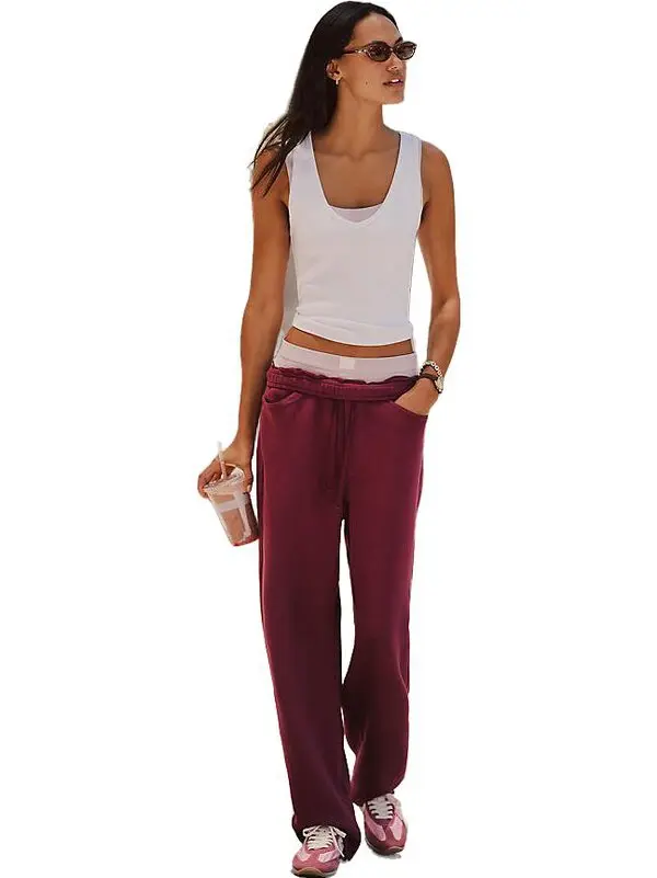 Sundry 100% Cotton Pocket Track Pants - Midnight Iris