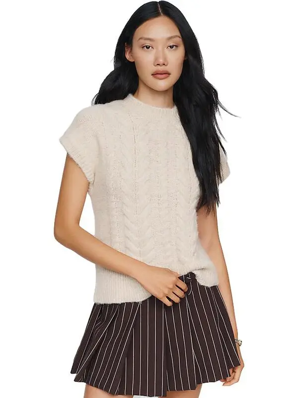 Sanctuary Cable-knit Sweater - Sand