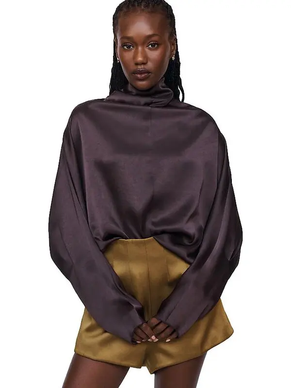 Citizens Of Humanity Ilaria Draped Top - Espresso