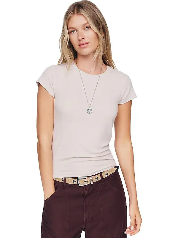 Anthropologie Evan Wool Blend Ba Tee - Tan