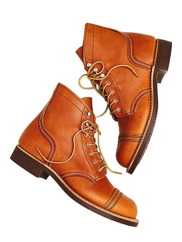 Red Wing Iron Ranger Lace-up Boots - Tan
