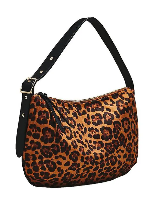 Anthropologie Leopard Prt Hobo Bag - Red Leopard