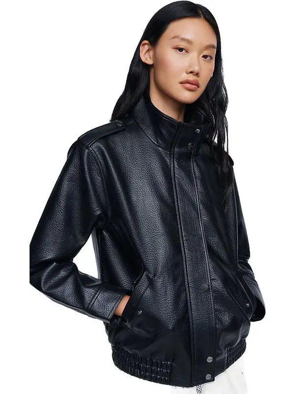Sanctuary Mika Faux Leather Jacket - Black