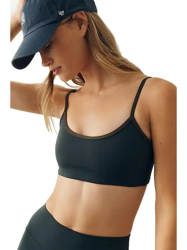 Strut This Cher Sports Bra - Pine/olive