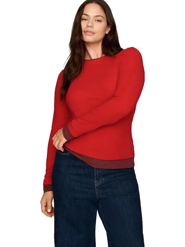 Maeve Double-layer Top - Brown