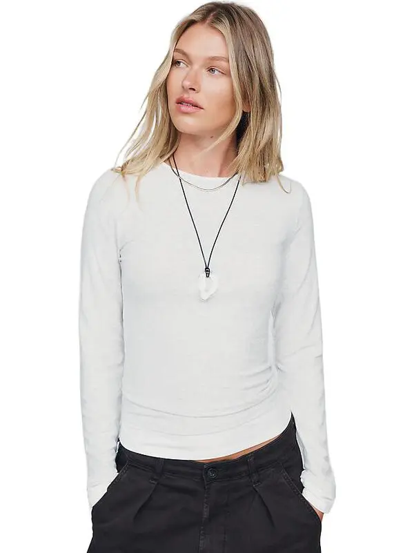 Maeve Double-layer Top - Heather Grey