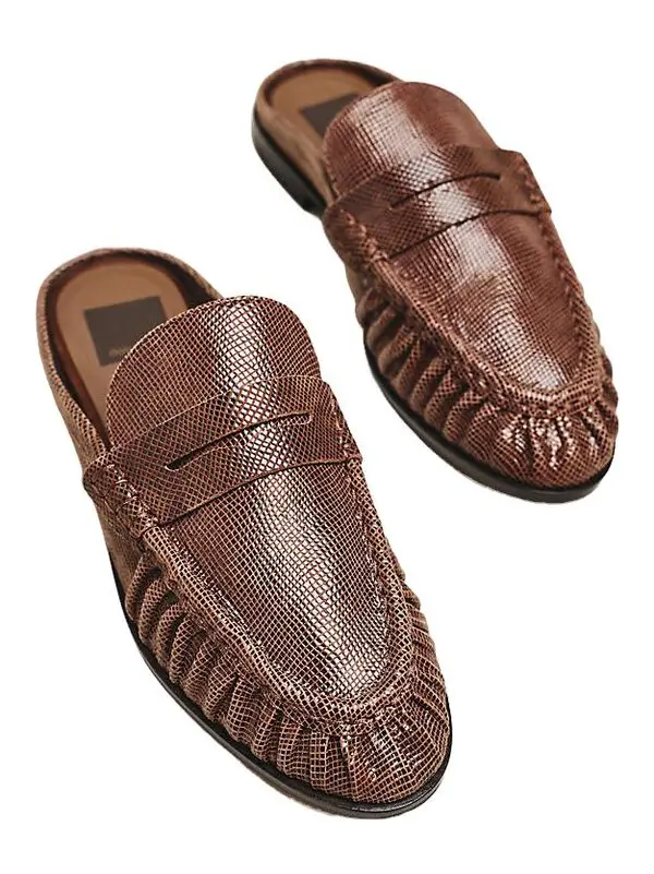 Dolce Vita Betzy Mules - Mocha Embossed