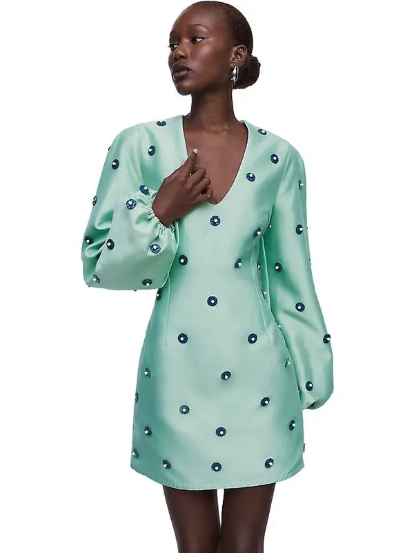 THE WOLF GANG Seda Shift Dress - Apple