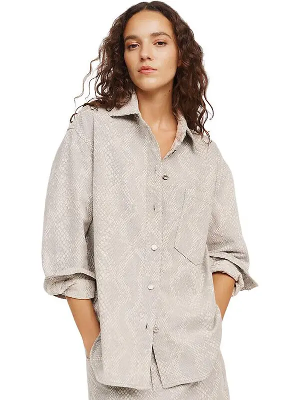 Rolla's Overd Denim Shirt Jacket - Python