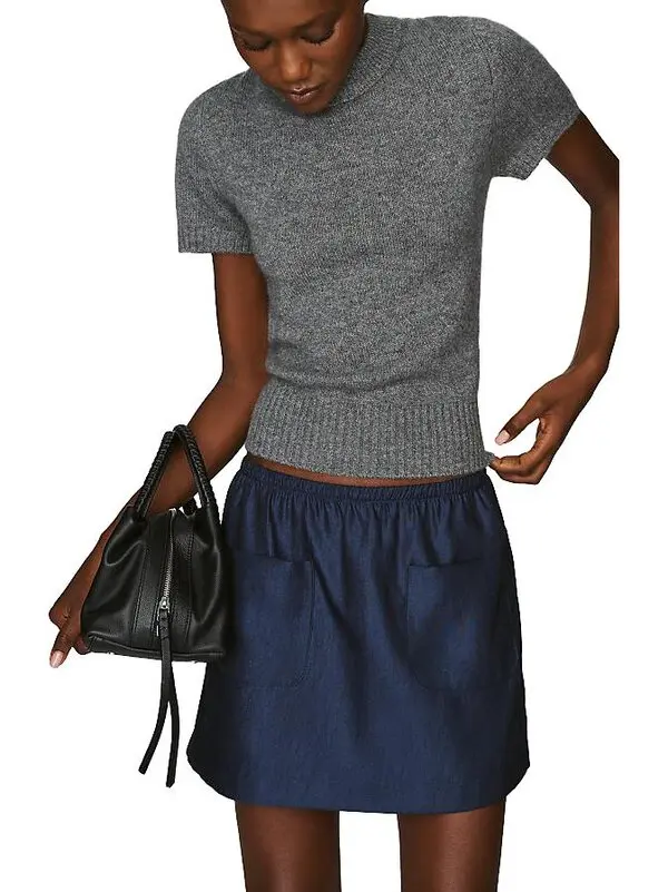 Maeve Pull-on Mi Skirt - Navy