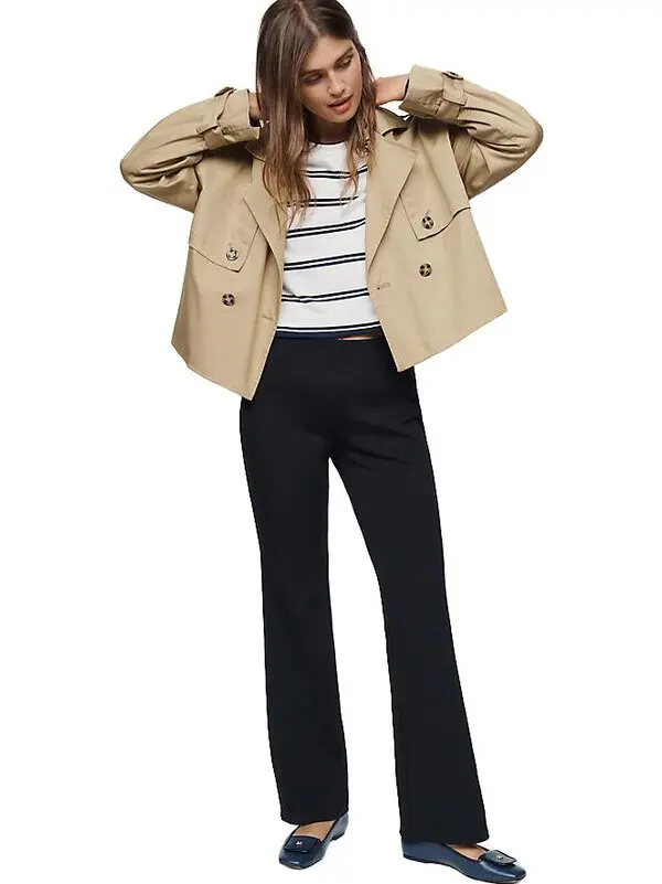 Maeve Knit Ba Bootcut Pants - Black