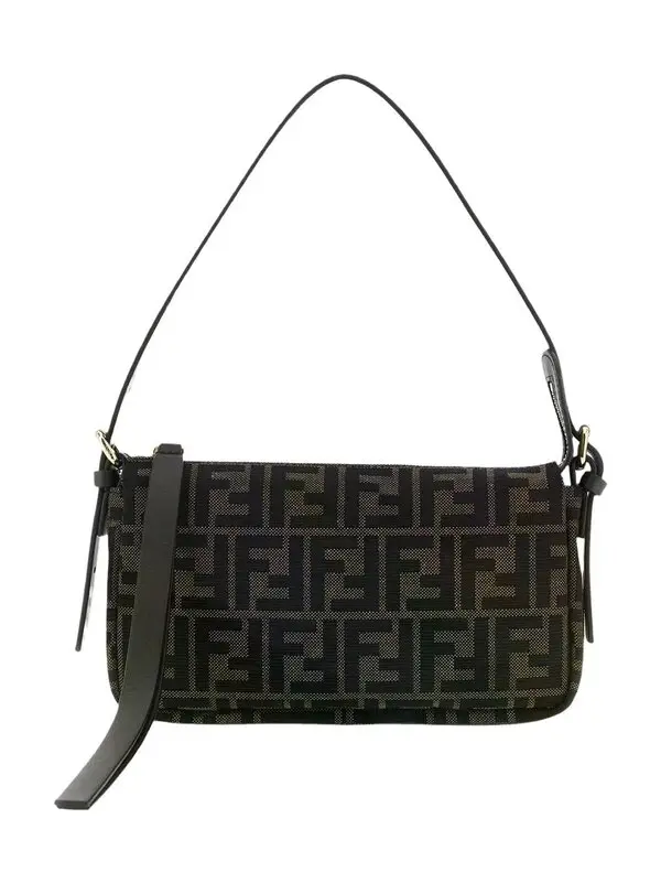 Fendi Ff Zucca Jacquard Shoulder Bag - Brown