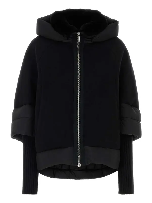 MOORER Medea Wool-blend Down Jacket With Cashmere Touch Lining - Black