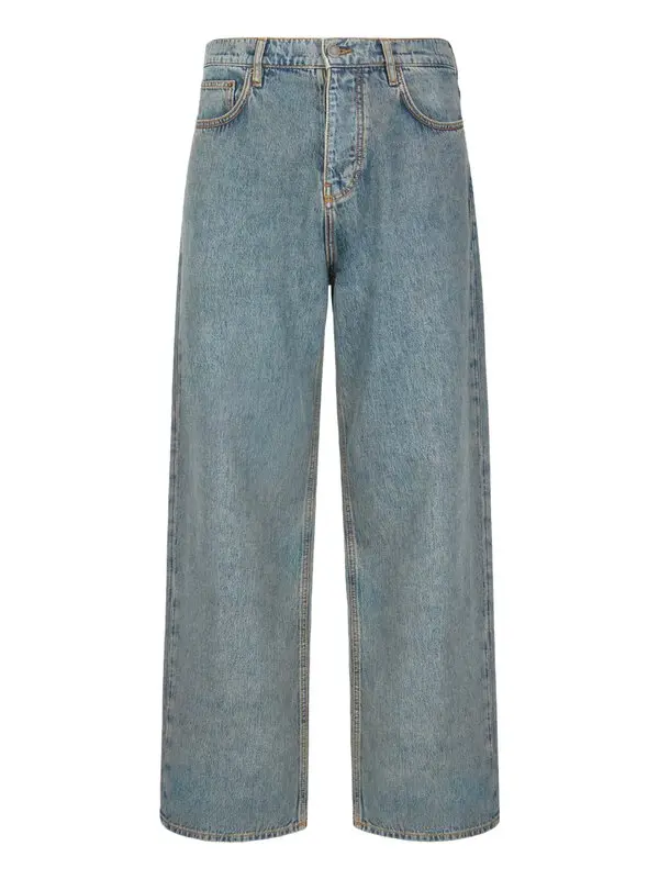 Amiri Front Button Fastening Belt Loops Classic Five Pocket Mini Jeans - Blu