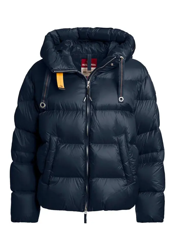 PARAJUMPERS Parachute-style Duck Down Puffer Coat With Detachable Hood Tape - Blu