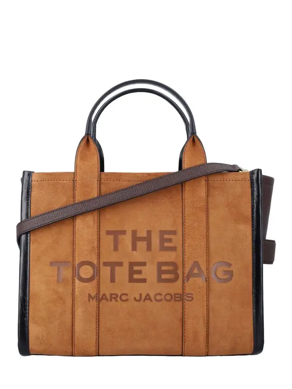 Marc Jacobs Structured Tote Bag With Shoulder Strap - Copper