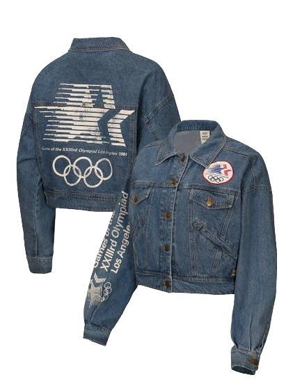 OUTERSTUFF Los Angeles 1984 Summer Olympics Full-button Jacket - Denim