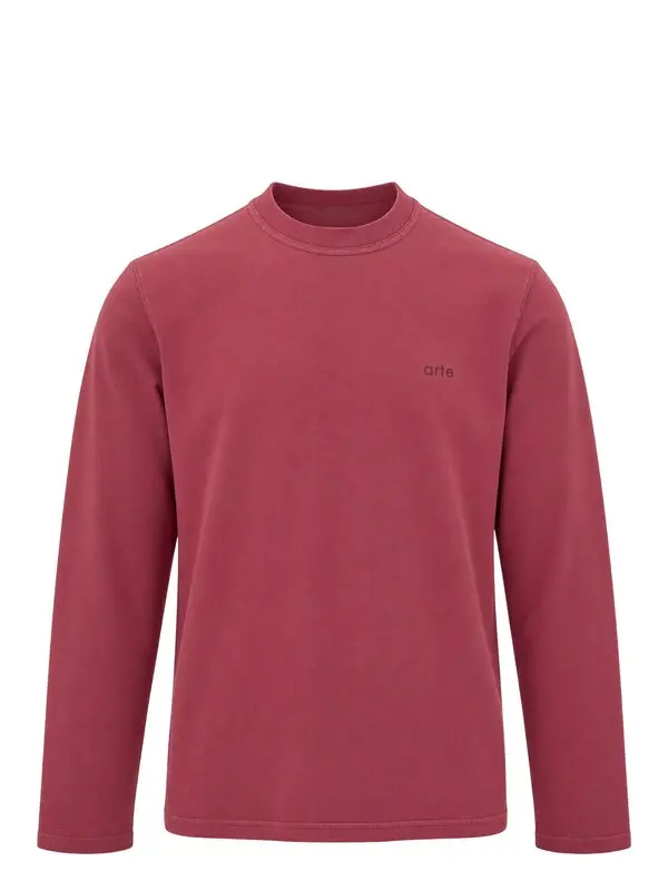 ARTE ANTWERP Long-sleeve Crew Neck T-shirt - Bordeaux