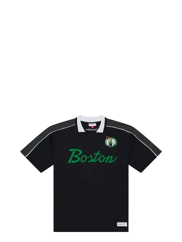 Mitchell & Ness Boston Celtics Polo Jersey - Black