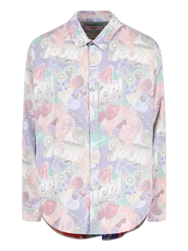Martine Rose Graphic Print Button-up Shirt - Multicolour