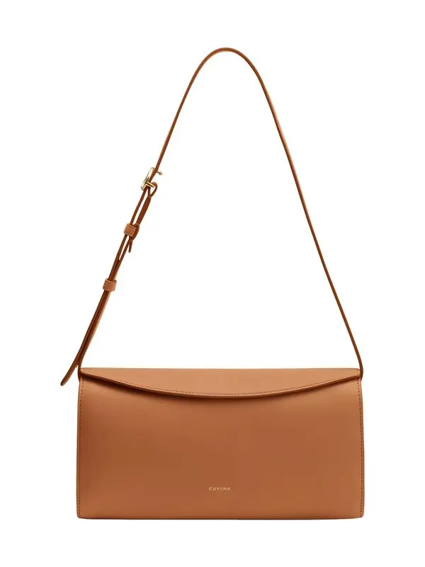 Cuyana Barela Shoulder Bag - Walnut