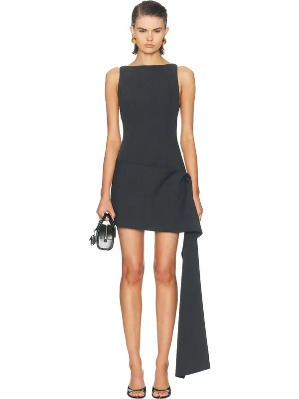 L'academie Astor Mini Dress - Charcoal