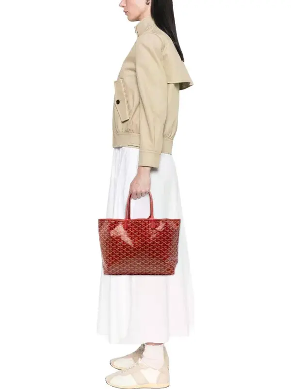 Goyard 2017 Goyardine Saint Louis Pm Tote Bag - Red