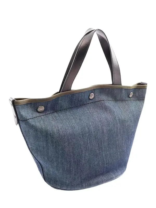 Prada 2010-2026 Denim Satchel - Blue