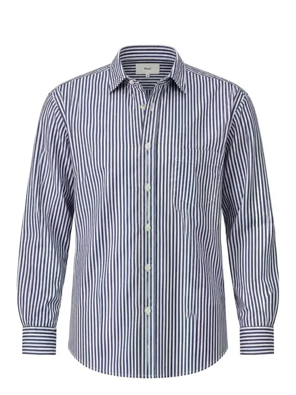 Hartford Paul Striped Shirt - Blue