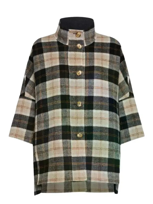 ELENA MIRÒ Double Check Cape - Black