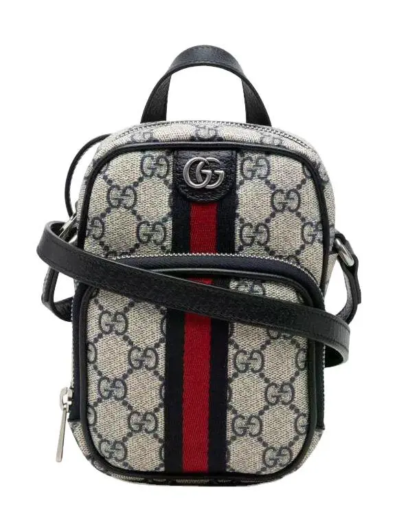 Gucci 2016-2026 Mini Gg Supreme Web Ophidia Satchel - Neutrals