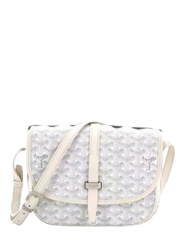 Goyard Belvedere Ii Messenger Bag Coated Canvas Pm Crossbody Bag - White