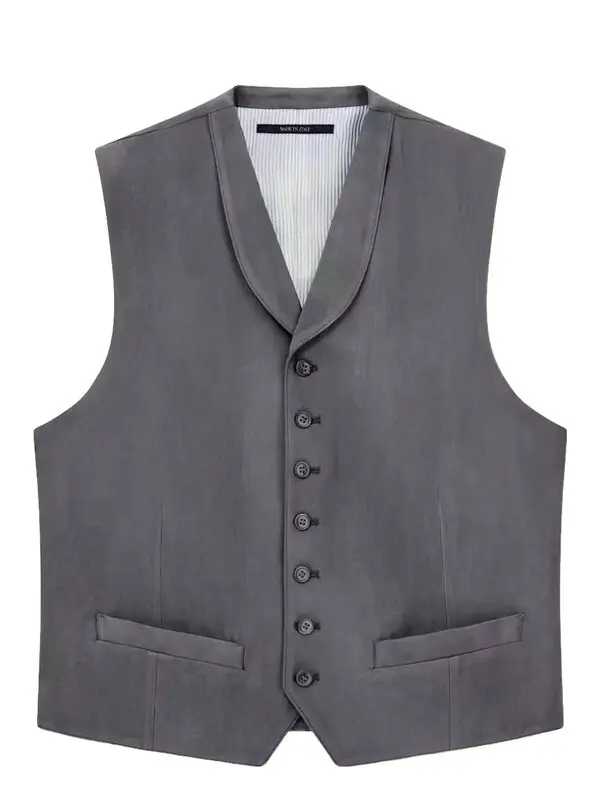 Giorgio Armani Shawl-lapel Waistcoat - Grey