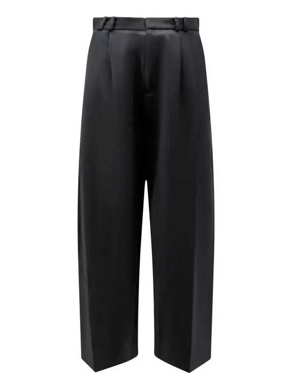 Studio Nicholson Oversized Wool Blend Pants - Black
