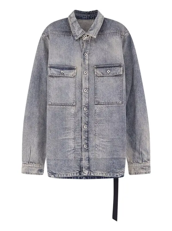 Rick Owens Cotton Shirt - Blue