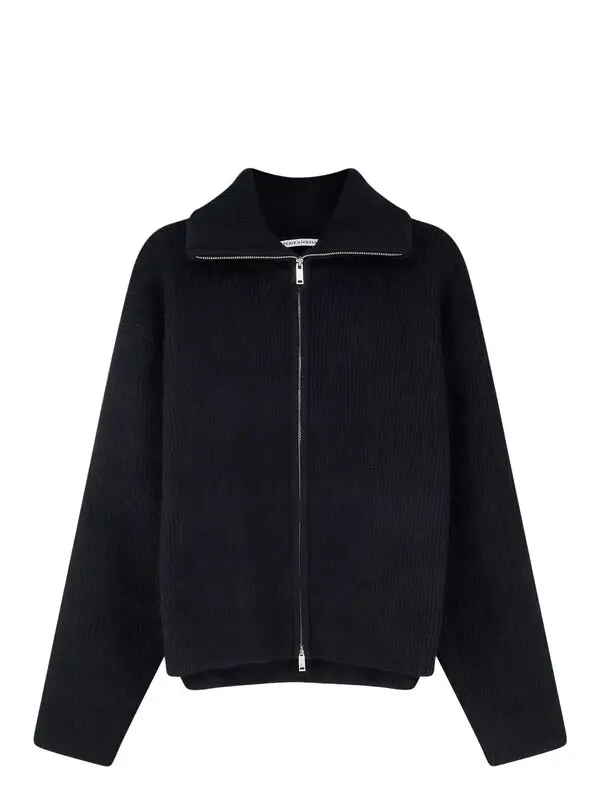 Studio Nicholson Sandos Extrafine Merino Wool Cardiga - Black