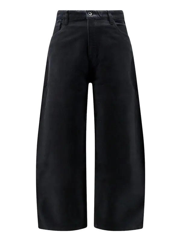 Studio Nicholson Paolo Volume Wide Leg Trousers - Black