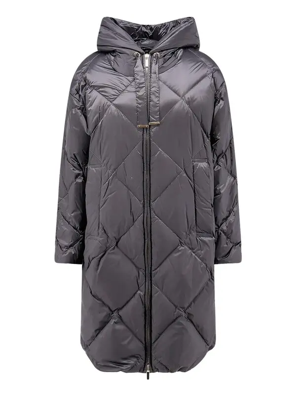 Max Mara Mtctrefe The Cube Long Down Jacket - Grey